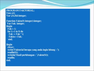 Pemrograman Modular | PPT