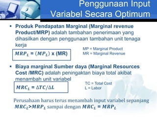 teori produksi estimasi | PPTX