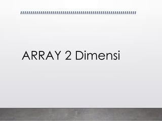 BAB-5B.-ARRAY-DIMENSI-2 Yang Diterapkan DI Java.pptx
