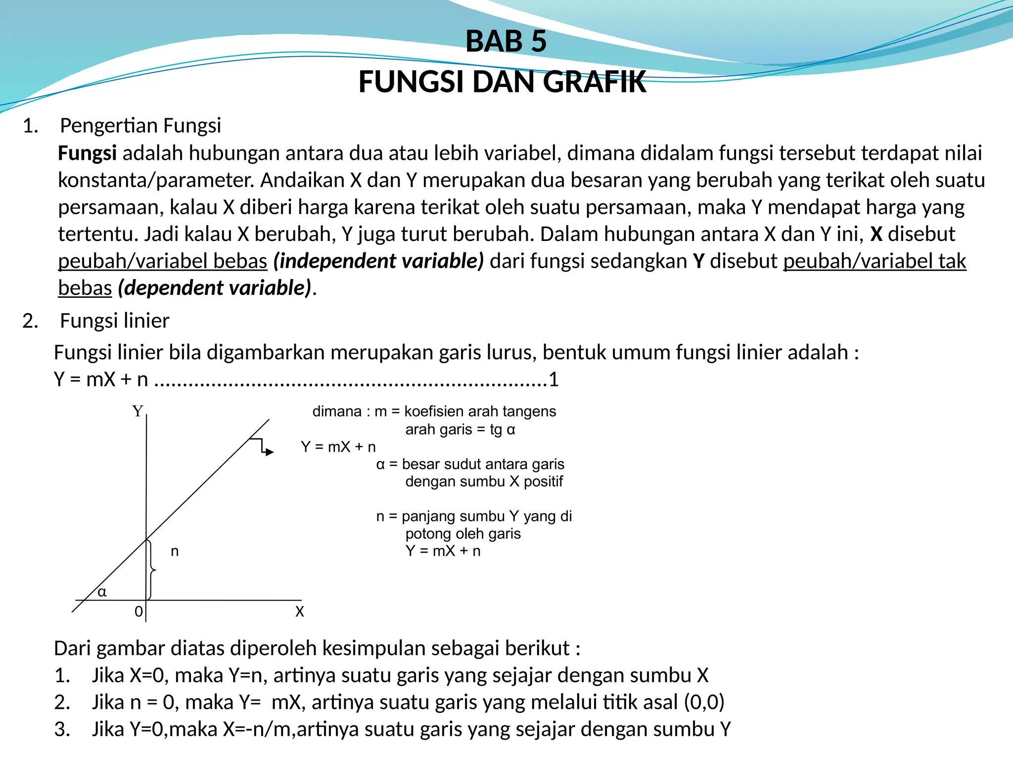 Bab-5 Fungsi dan Grafik Pembelajaran statistik | PPTX