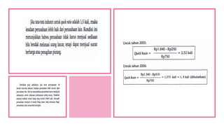 ANALISIS RASIO KEUANGAN DAN PERBANDINGAN RASIO LAINNYA | PDF