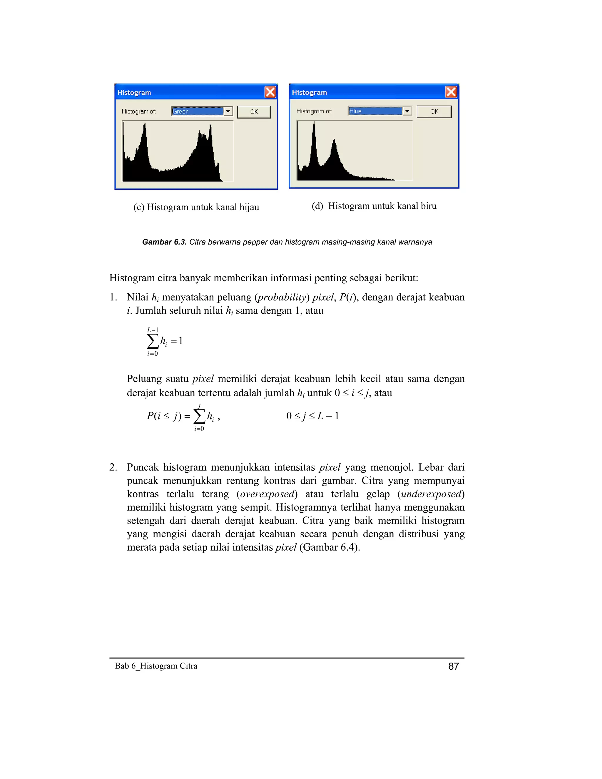 Bab 6 histogram citra | PDF