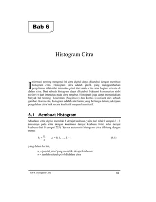 Bab 6 histogram citra | PDF