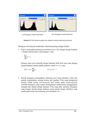 Bab 6 histogram citra | PDF