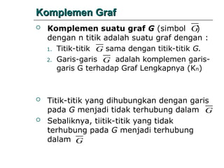Graf adalah diagram yang digunakan untuk menggambarkan berbagai ...
