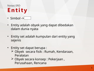 bab 9 Entity Relationship Diagram reference | PPTX