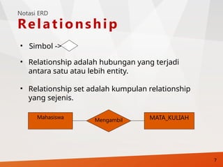 bab 9 Entity Relationship Diagram reference | PPTX