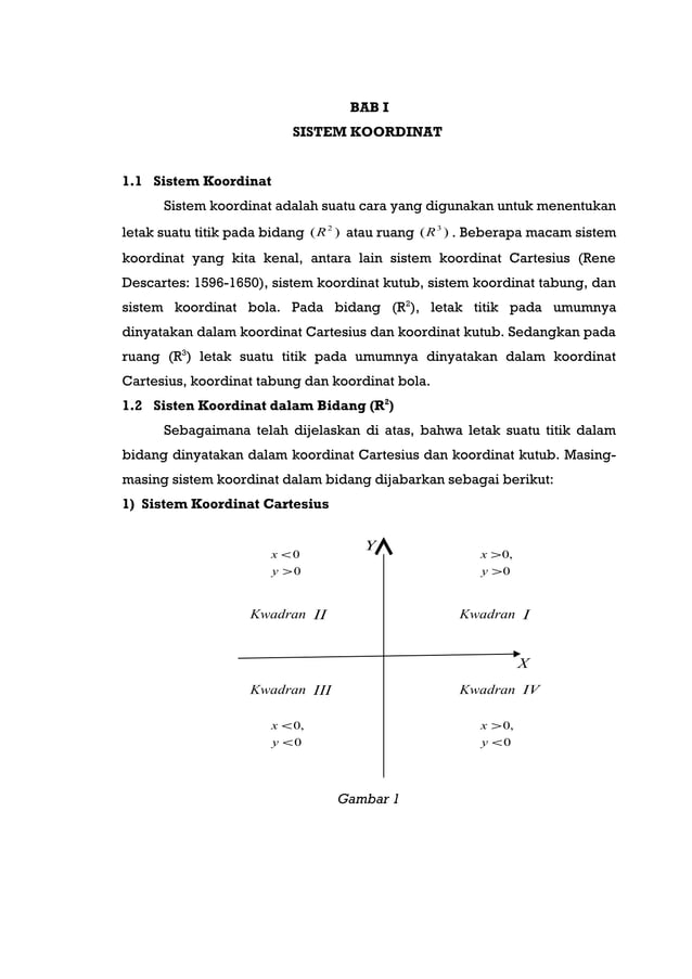 Bab i-sistem-koordinat | PDF
