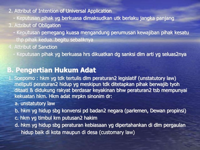 pengantar hukum adat/dasar dasar hukum adat.ppt