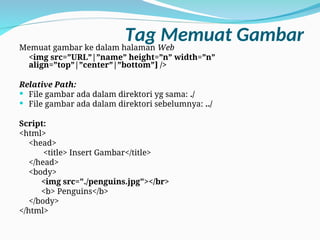 Pengertian dan penjelasan HTML jeni-jenisnya | PPT