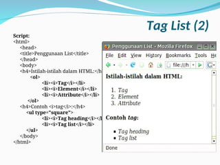 Pengertian dan penjelasan HTML jeni-jenisnya | PPT