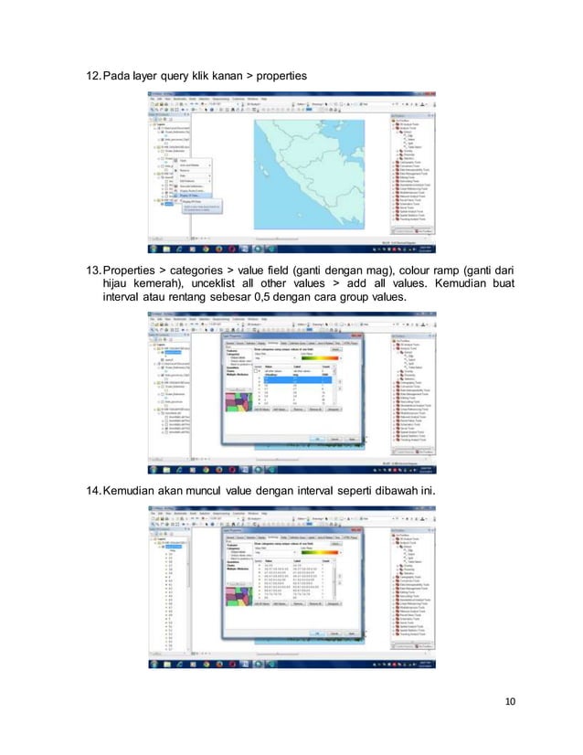 Tutorial Membuat Peta Sebaran Gempa menggunakan ArcGIS | DOCX