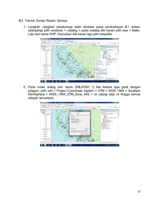 Tutorial Membuat Peta Sebaran Gempa menggunakan ArcGIS | DOCX