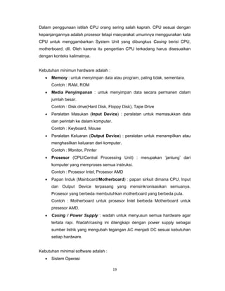 Bab iii komputer dan bagian-bagiannya | PDF