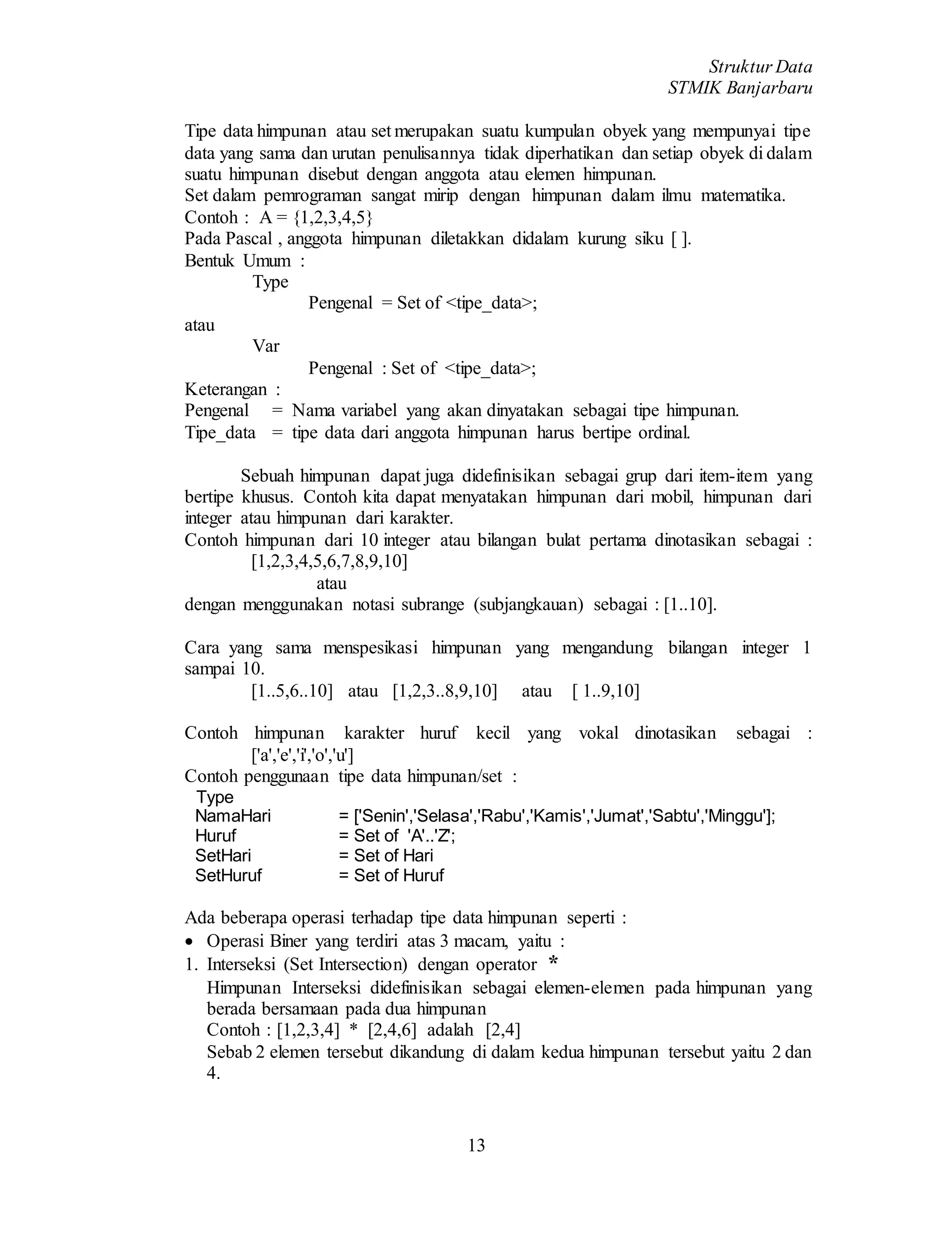 Bab ii tipe data abstrak | PDF