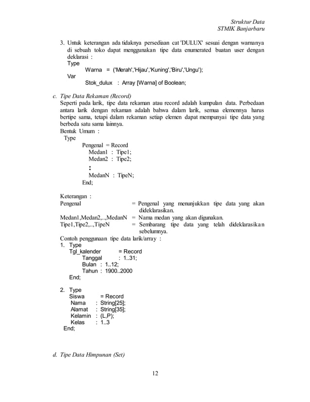 Bab ii tipe data abstrak | PDF