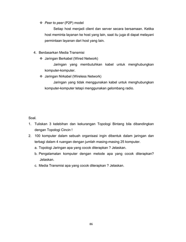 Bab ix jaringan komputer | PDF
