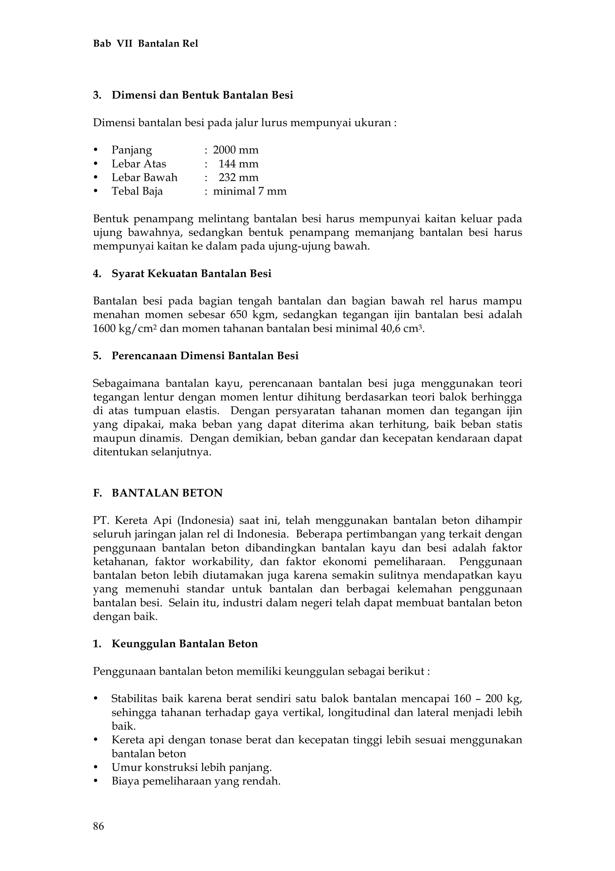 Bab vii-bantalan-rel | PDF