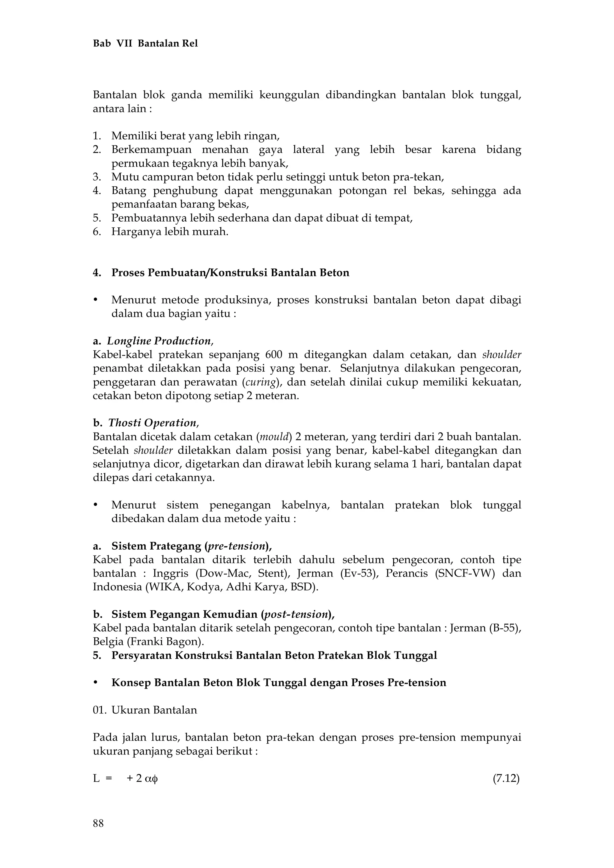 Bab vii-bantalan-rel | PDF