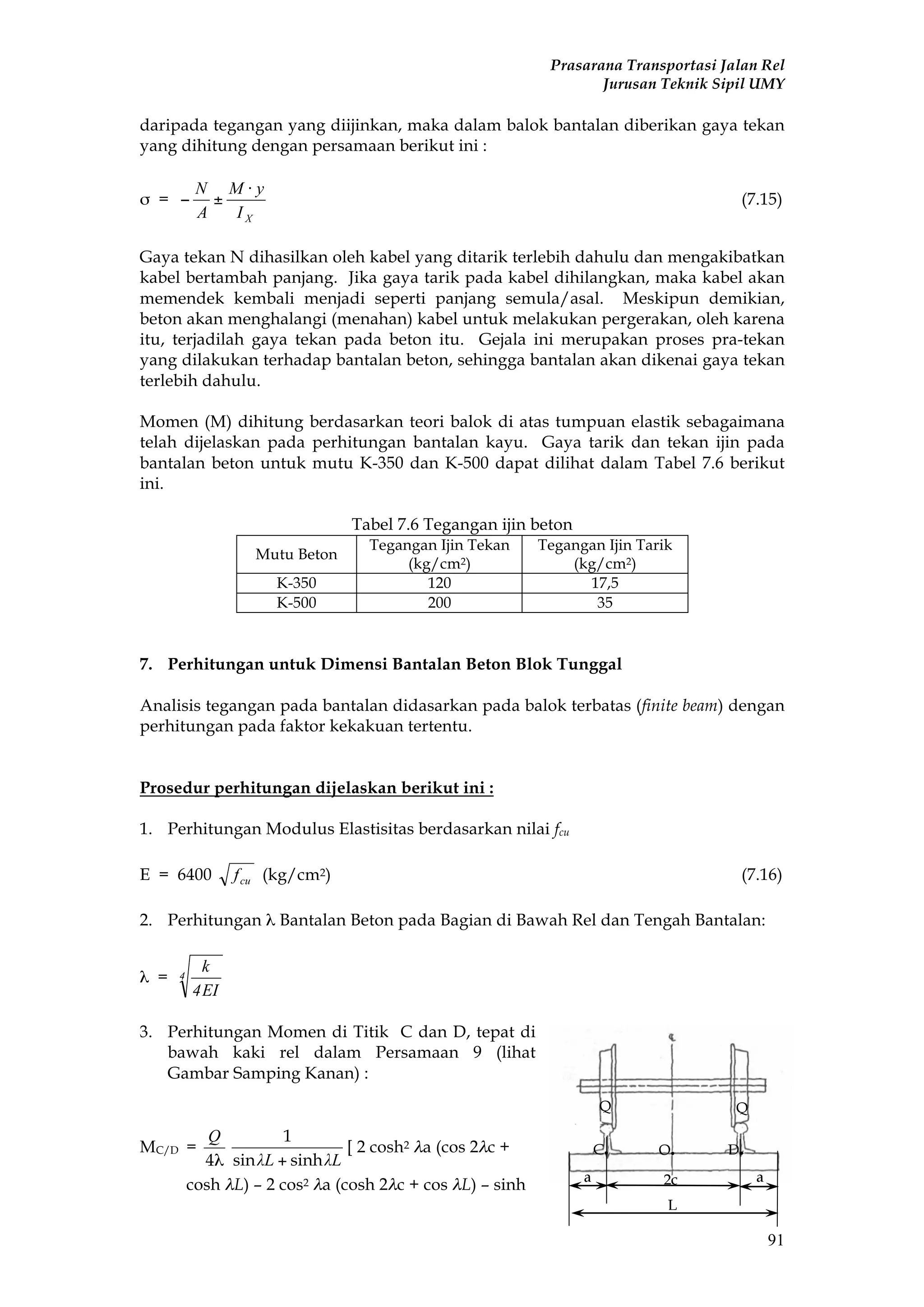 Bab vii-bantalan-rel | PDF