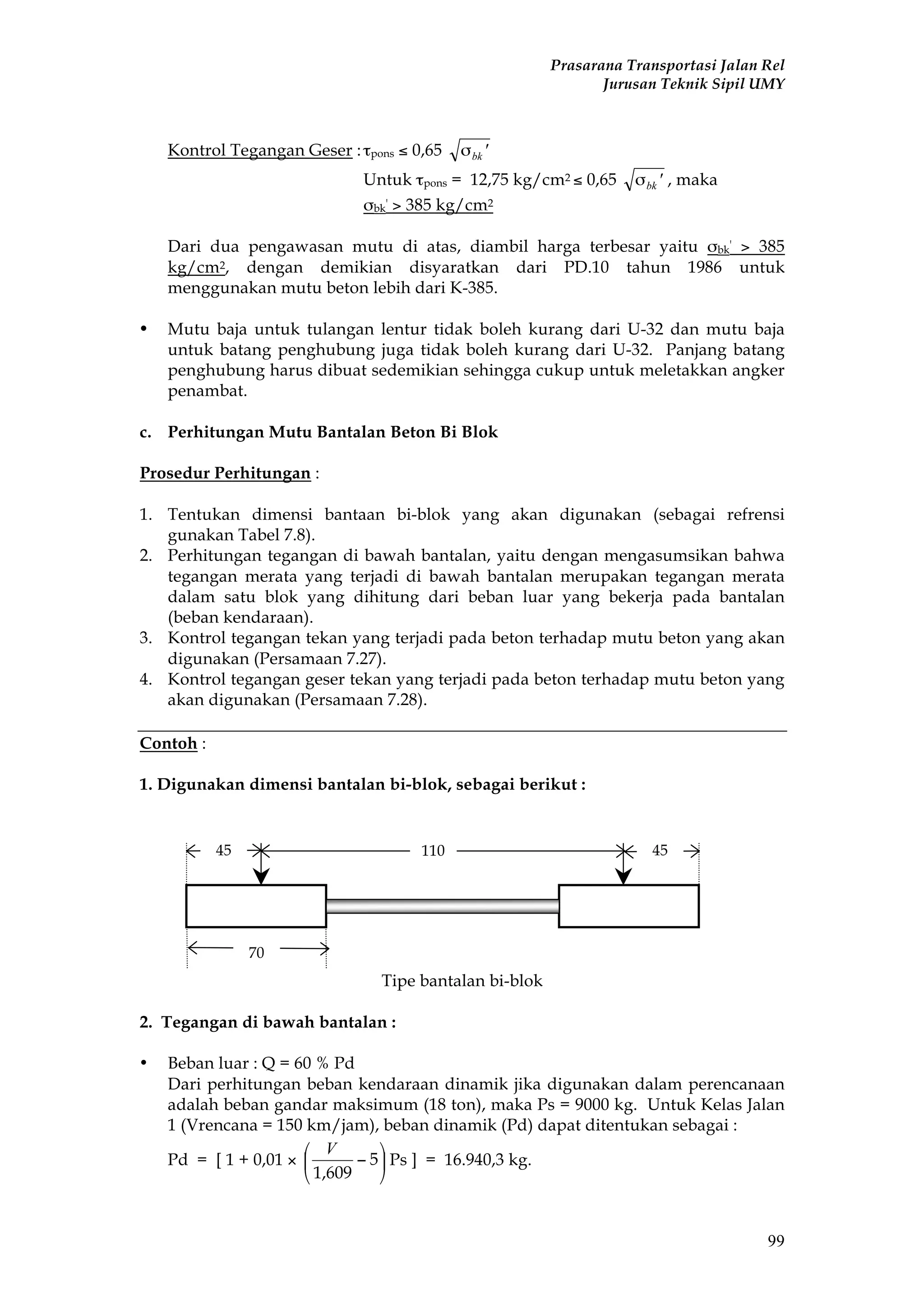 Bab vii-bantalan-rel | PDF