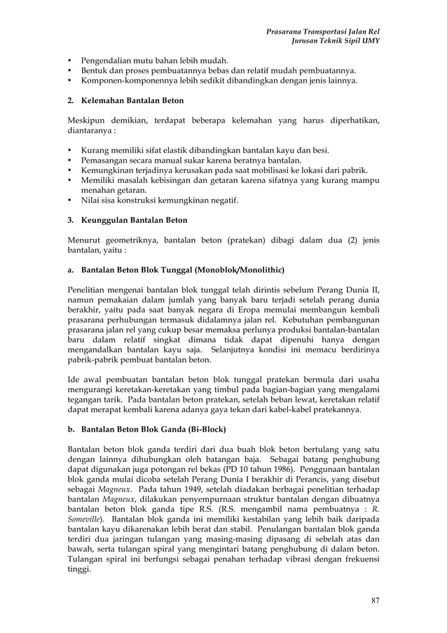 Bab vii-bantalan-rel | PDF