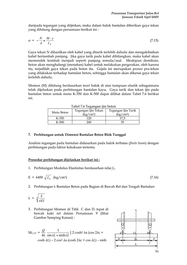 Bab vii-bantalan-rel | PDF