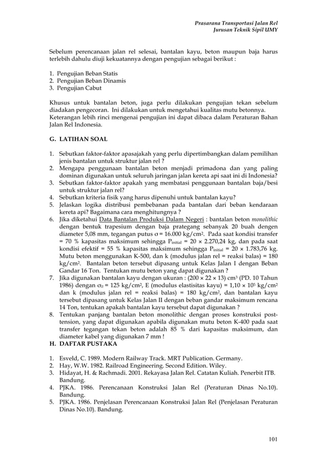 Bab vii-bantalan-rel | PDF