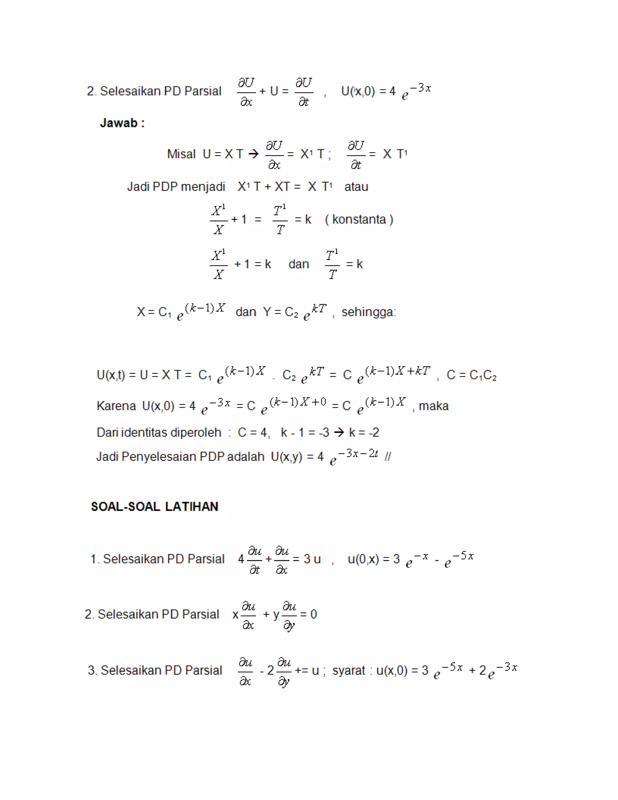 Bab v persamaan-diferensial-parsial | PDF