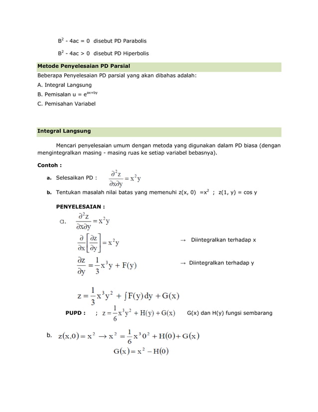 Bab v persamaan-diferensial-parsial | PDF