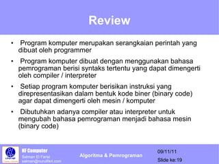 Pengenalan Algoritma Komputer | PPT