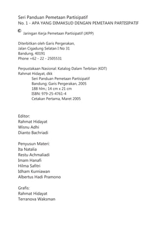 Bab 1: Apa itu Pemetaan Partisipatif | PDF