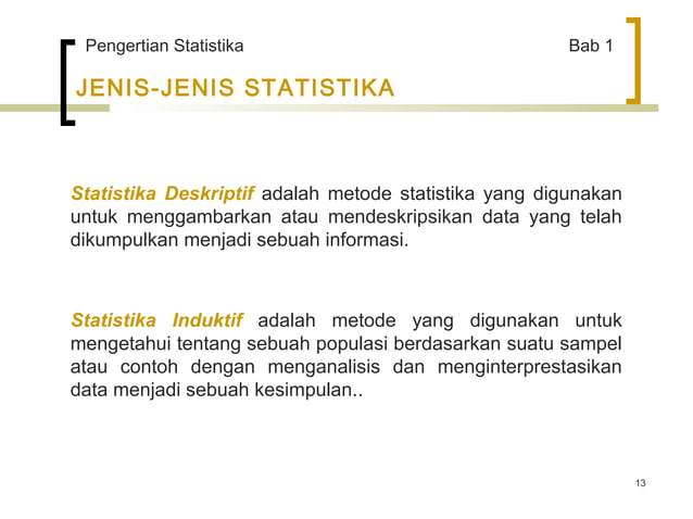 Bab 01 statistika | PPT