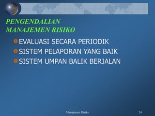 Manajemen Risiko 02 Enterprise Risk Management | PPT