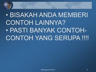 Manajemen Risiko 02 Enterprise Risk Management | PPT