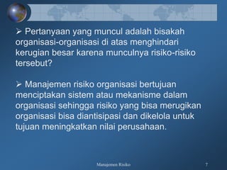 Manajemen Risiko 02 Enterprise Risk Management | PPT