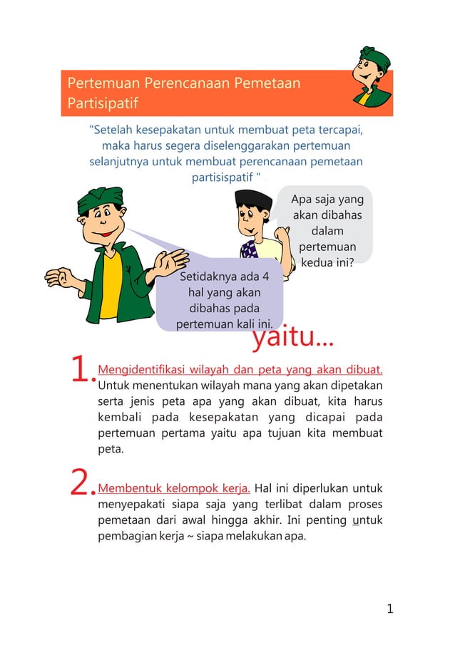 Bab 3: Pertemuan Dalam Pemetaan Partisipatif | PDF