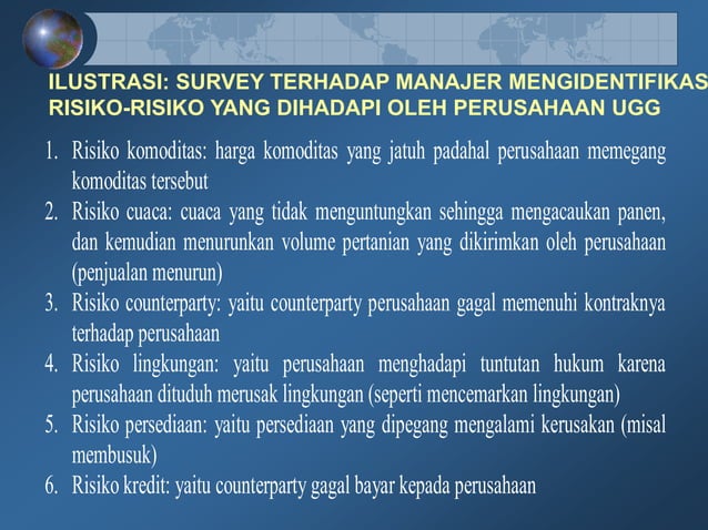 Manajemen Risiko 04 Identifikasi dan Pengukuran Risiko | PPT