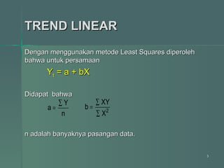 Statistika Deskriptif - Bab 05 - Analisis Trend | PPT