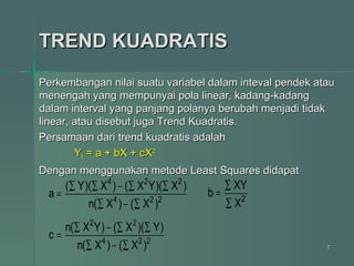 Statistika Deskriptif - Bab 05 - Analisis Trend | PPT