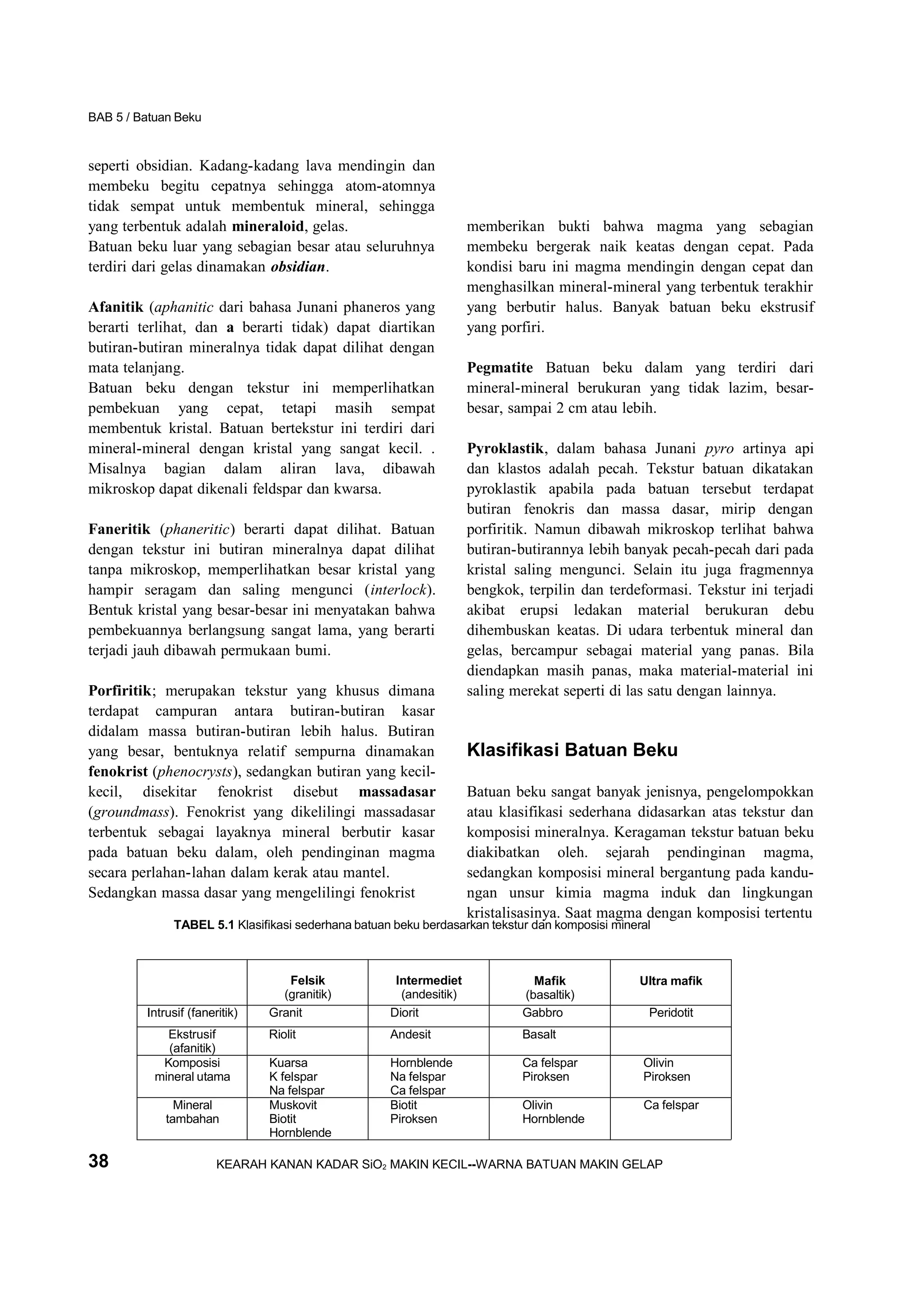 Igneous Rocks ( Indonesia ) | DOC