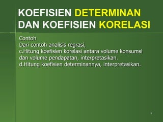 Statistika Deskriptif - Bab 06 - Analisis Regresi | PPT