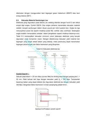 Bab 09 kekuatan sambungan las | PDF