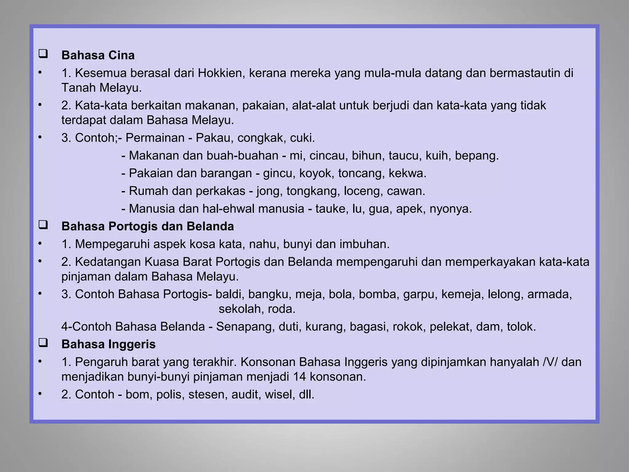 BAB 1- SEJARAH & PERKEMBANGAN BAHASA MELAYU | PPT