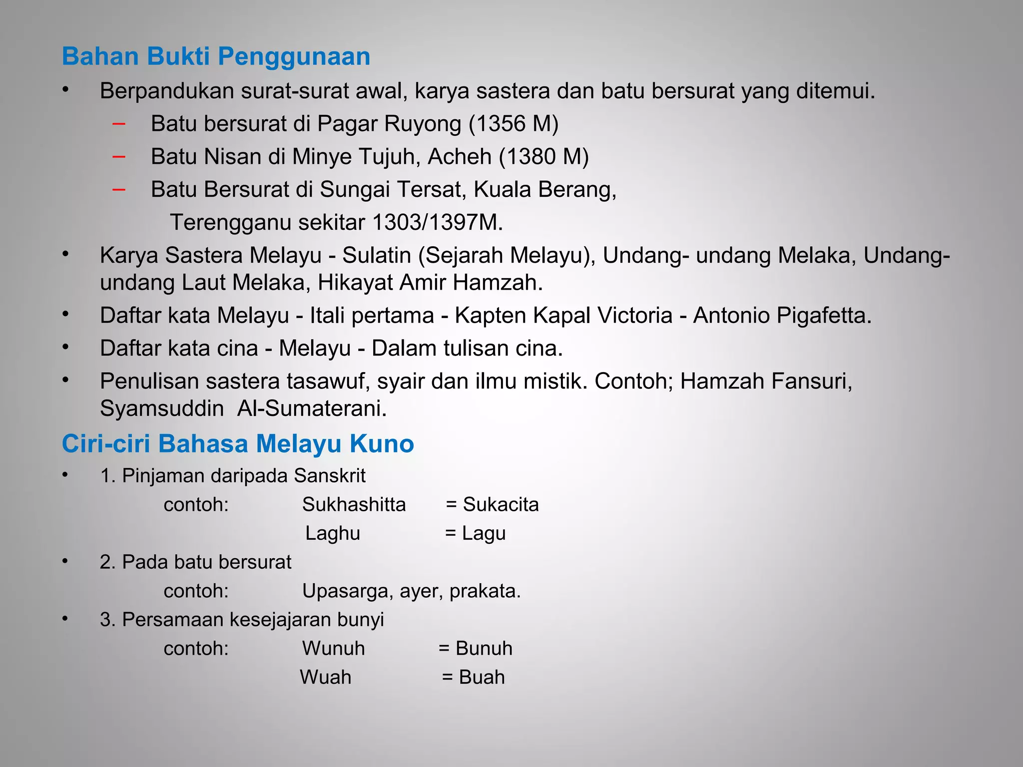 BAB 1- SEJARAH & PERKEMBANGAN BAHASA MELAYU | PPT