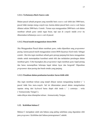 Bahasa C dan Pascal | PDF