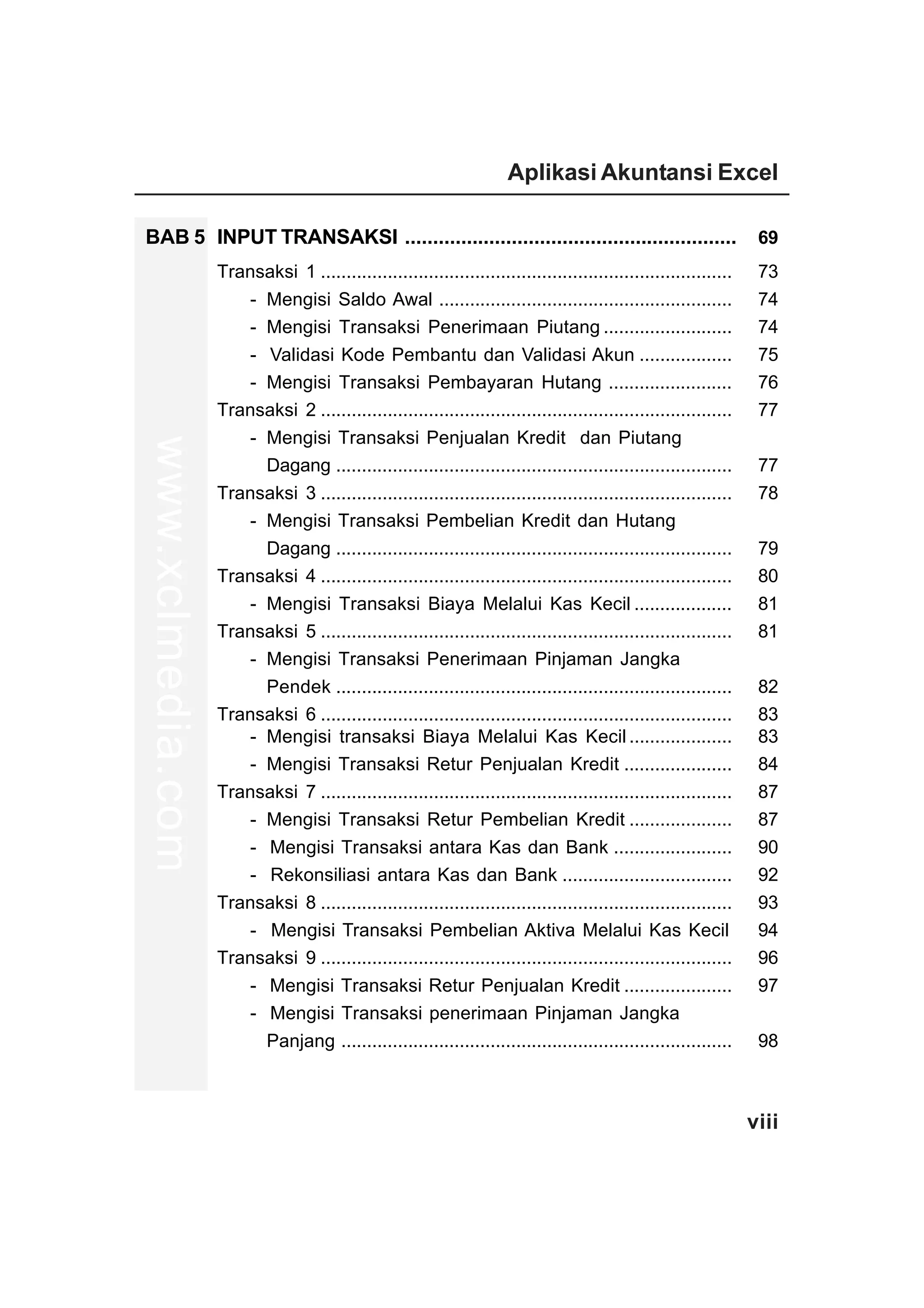 APLIKASI AKUNTANSI EXCEL | PDF