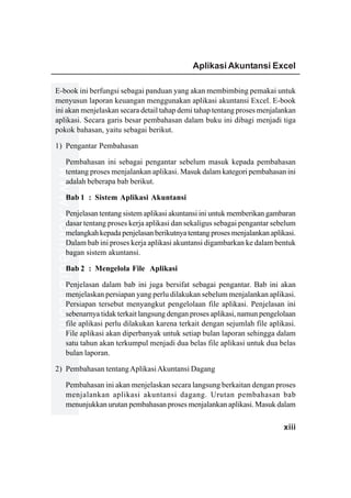 APLIKASI AKUNTANSI EXCEL | PDF