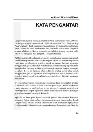 APLIKASI AKUNTANSI EXCEL | PDF