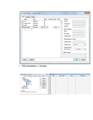 Langkah-langkah dasar visual foxpro | PDF